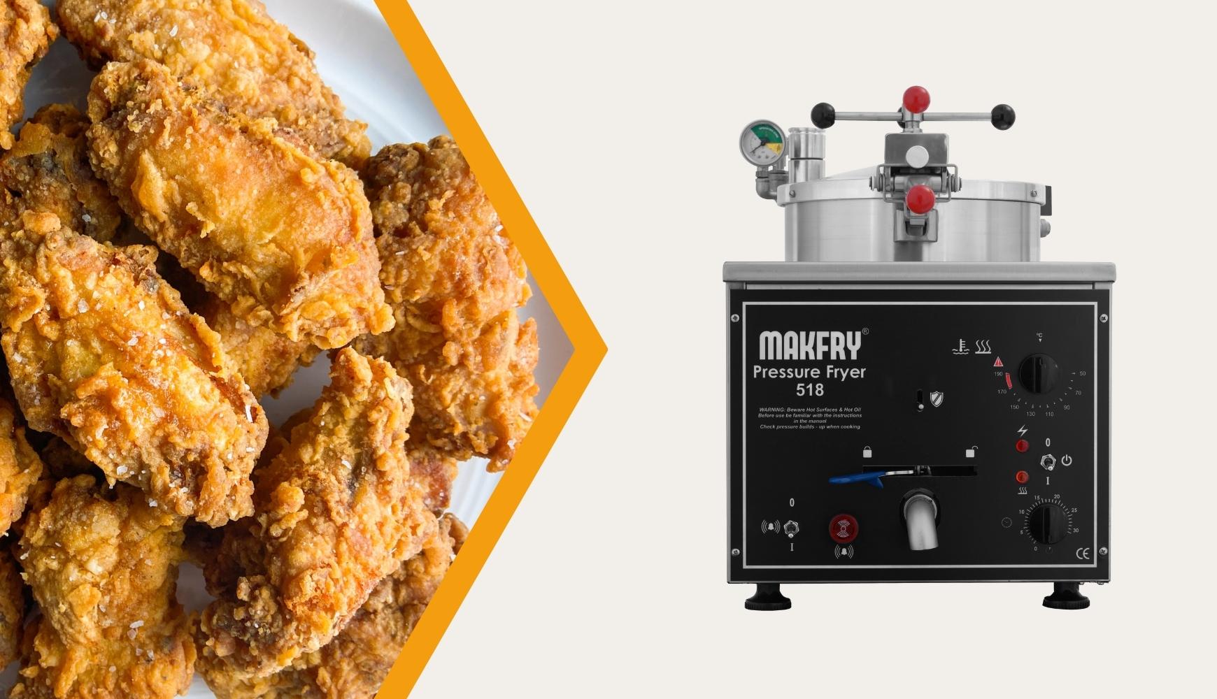 Industrial Pressure Fryers and Fried Chicken Production